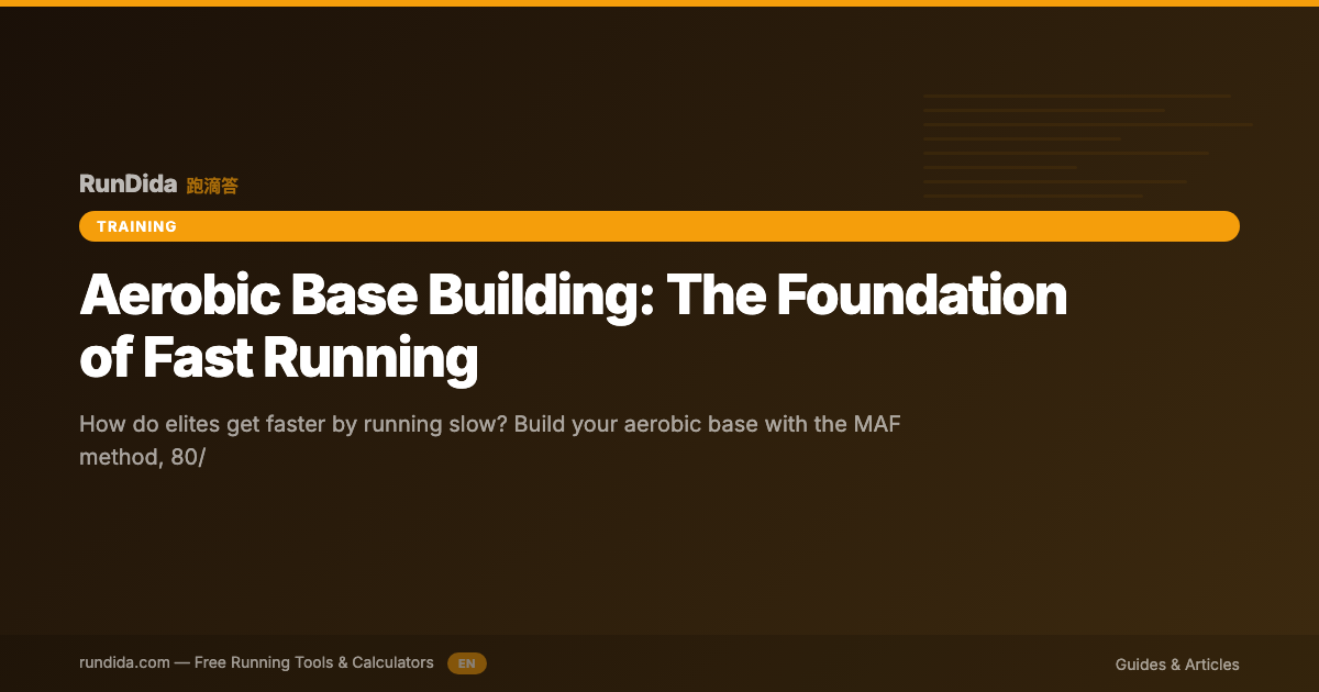 Aerobic Base Building: The Foundation of Fast Running | RunDida