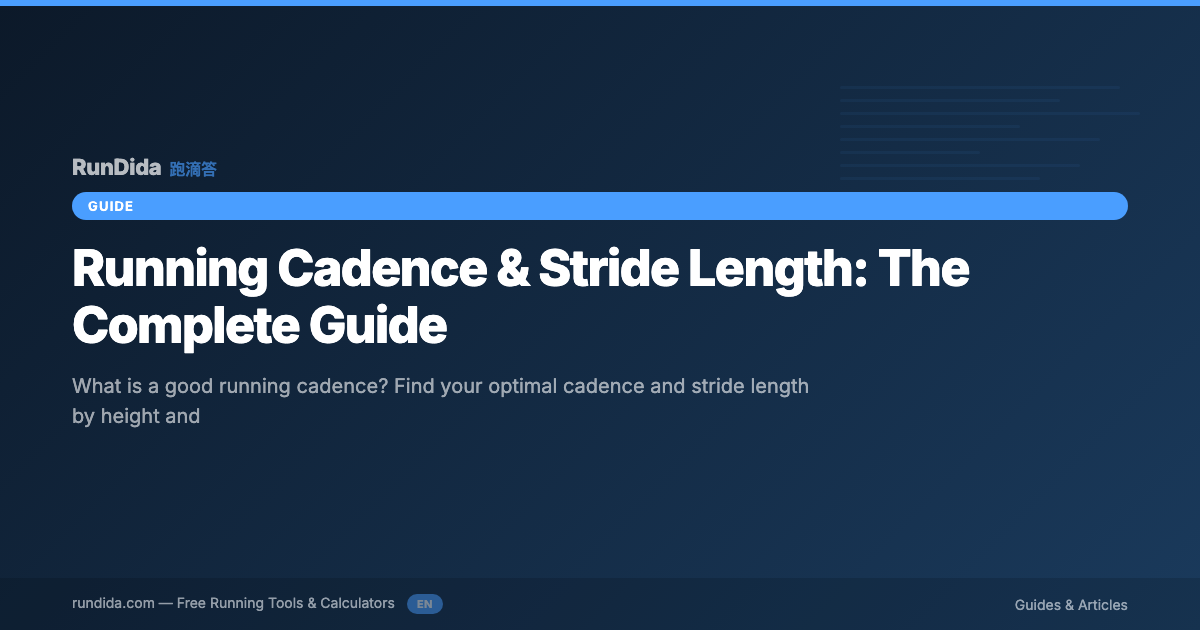 Running Cadence & Stride: The 180 SPM Myth Debunked | RunDida