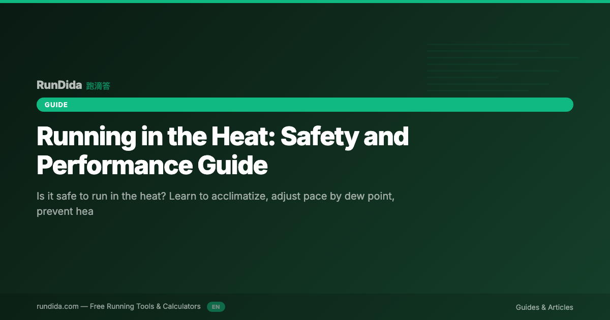 Running in the Heat: Dew Point Guide, Safety & Performance | RunDida